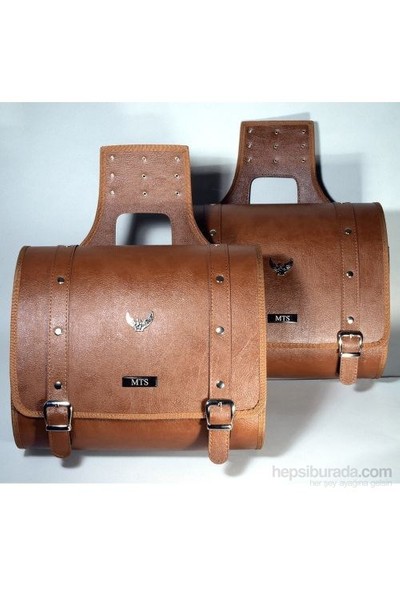MTS Deri Heybe Yan Çanta İkili (Kahverengi) MTS Deri Heybe Yan Çanta İkili (Kahverengi)