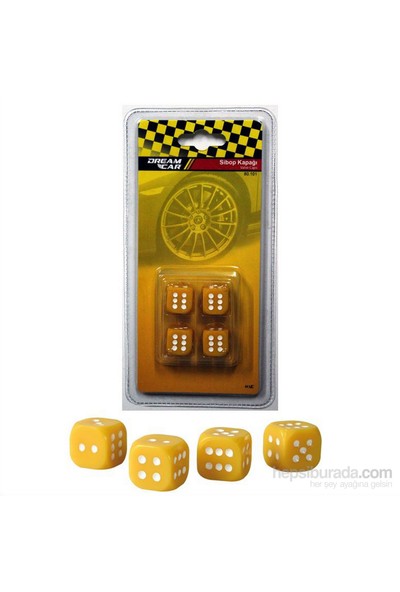 Dreamcar Sarı Zar Sibop Kapağı 4'lü Set 8010108