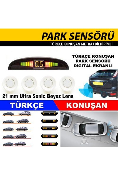 Otocontrol Park Sensör Türkçe Konuşan Ekranlı Beyaz Rt231V 38517 Otocontrol Park Sensör Türkçe Konuşan Ekranlı Beyaz Rt231V 38517