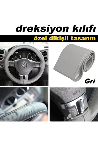 Otocontrol Lüks Deri Dikilebilir Sport Direksiyon Kılıfı Gri 39177 Otocontrol Lüks Deri Dikilebilir Sport Direksiyon Kılıfı Gri 39177
