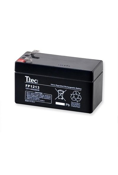 Ttec 12 Volt 1.3 Amper Bakımsız Kuru Akü Ttec 12 Volt 1.3 Amper Bakımsız Kuru Akü