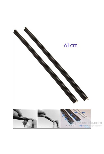 ModaCar 61 Cm Telli Silecek Lastiği 2 Adet 422500 ModaCar 61 Cm Telli Silecek Lastiği 2 Adet 422500