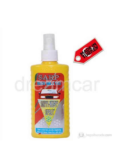 Dreamcar Sarp Buğu Önleyici, Giderici Sprey 200 ml. Türk Malı Dreamcar Sarp Buğu Önleyici, Giderici Sprey 200 ml. Türk Malı