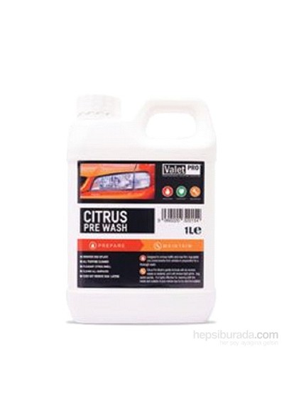 Valet Pro Citrus PRE Wash - Konsantre Güvenli Ön Yıkama Şampuanı 5 L Valet Pro Citrus PRE Wash - Konsantre Güvenli Ön Yıkama Şampuanı 5 L