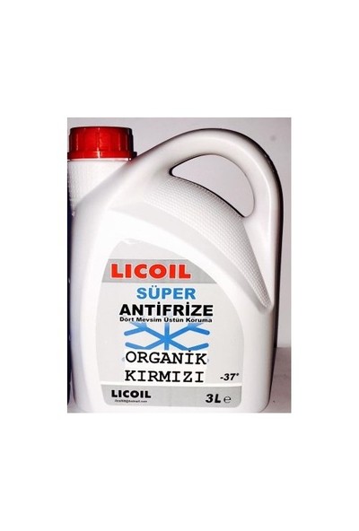 Licoil Antifiriz 3 Lt -37 derece (ORGANİK KIRMIZI) Licoil Antifiriz 3 Lt -37 derece (ORGANİK KIRMIZI)
