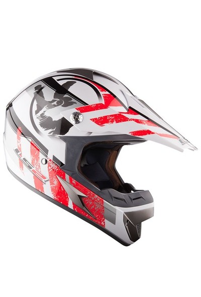 Ls2 Mx433 Strıpe Kırmızı Kask