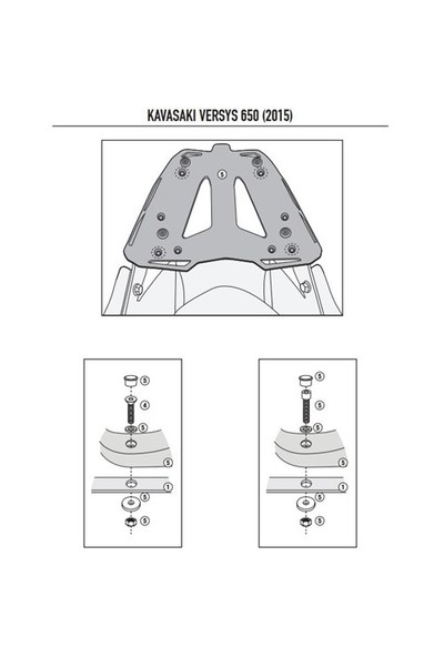 Gıvı Sr4114 Kawasakı Versys 650 (15) Arka Çanta Tasıyıcı Gıvı Sr4114 Kawasakı Versys 650 (15) Arka Çanta Tasıyıcı
