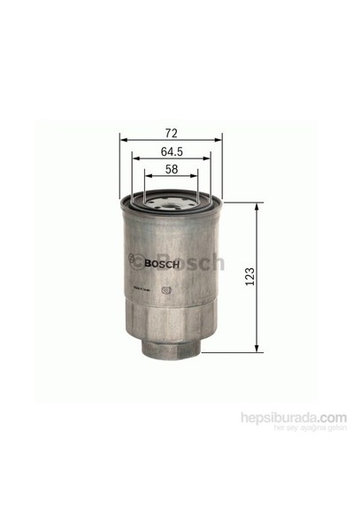 Bosch - Yakıt Filtresi Toyota Corolla Yarıs D4d 0986Tf0166 İle Aynı - Bsc 1 457 434 440