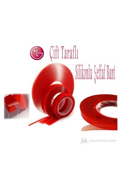 LG Kırmızı Çift Taraflı Bant ( 1,5cm x 5mt )