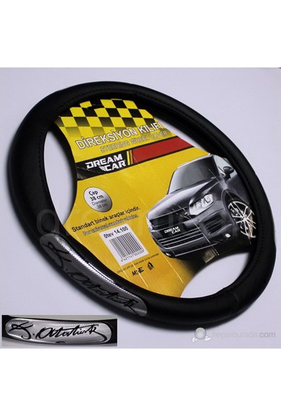 Dreamcar ''K.Atatürk'' İmzalı Direksiyon Kılıfı Fosforlu Siyah 1413401