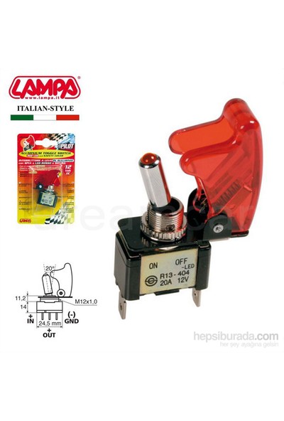 Pilot Profesyonel Açma Kapama Anahtarı Kırmızı 45556 Pilot Profesyonel Açma Kapama Anahtarı Kırmızı 45556