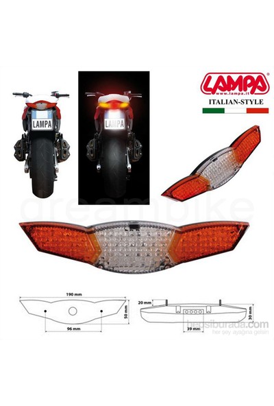 Lampa Dedon Motosiklet Sinyalli Arka Stop 90157