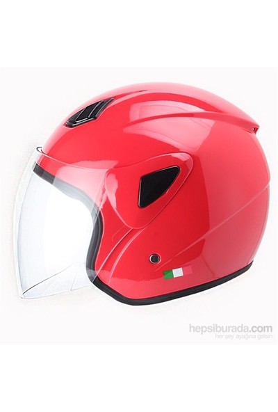 Sway 706 Open Face ECER Sertifikalı Kırmızı Kask Sway 706 Open Face ECER Sertifikalı Kırmızı Kask