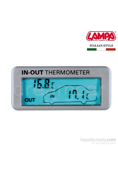 Lampa İç Dış Termometre Mavi Ekranlı 86316