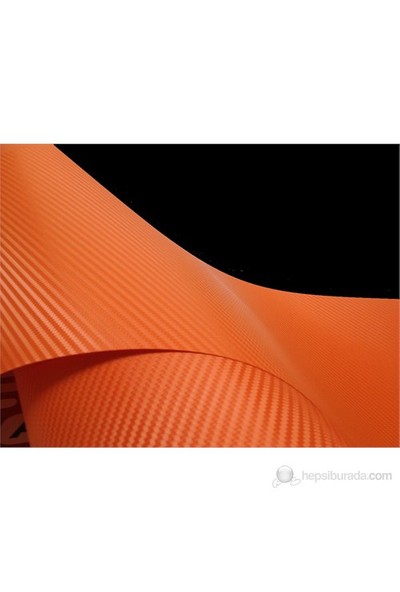 AutoFolyo Turuncu Karbon Folyo 127X100 Cm