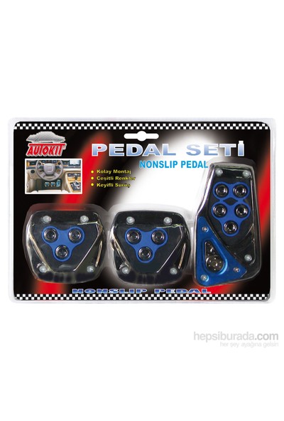 Autokit İthal Pedal Seti Mavi Autokit İthal Pedal Seti Mavi