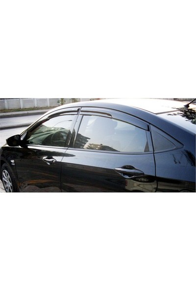 Z tech Hyundai Accent Blue Mugen Tipi Ön/Arka Set Cam Rüzgarlığı Z tech Hyundai Accent Blue Mugen Tipi Ön/Arka Set Cam Rüzgarlığı