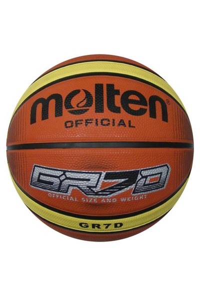Molten Gr7d Turuncu-Bej Kauçuk 7 No Basketbol Topu
