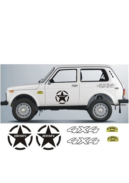 Sticker Master Lada Niva Sticker Set-3 Oto Motor Pc Etiket Fiyatı