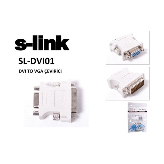 S-Link Sl-Dvı01 Dvı 24+5 M To Vga 15 F Çevirici Fiyatı