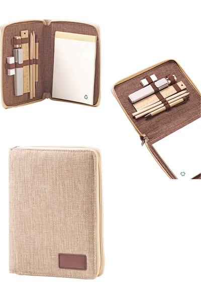 Kurumsal Ambalaj Geri Dönüşümlü Kırtasiye Seti Açık Bej 18 x 22 cm Kurumsal Ambalaj Geri Dönüşümlü Kırtasiye Seti Açık Bej 18 x 22 cm