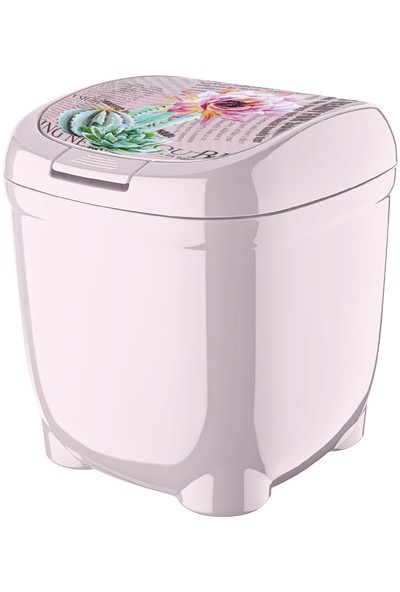 Rennway Çöp Kovası Kapaklı Press It 4 Lt Lila