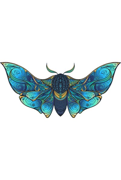 Pasifix Yetişkin ve Çocuk Eğitim Kelebek Ahşap Puzzle (Yurt Dışından)