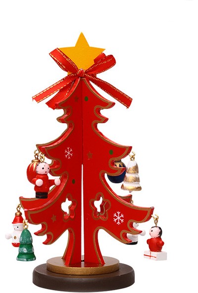 ZPPLD 17CM Ahşap Yılbaşı Ağacı Hediyesi Dıy Hatıra (Yurt Dışından)