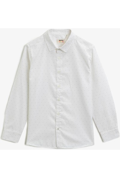 Koton Erkek Çocuk Pamuklu Puantiyeli Klasik Yaka Uzun Kollu Gömlek Koton Erkek Çocuk Pamuklu Puantiyeli Klasik Yaka Uzun Kollu Gömlek