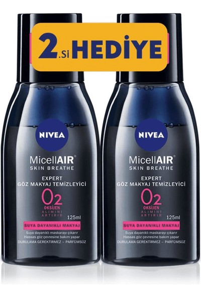 Nivea Micellair Expert Göz Makyaj Temizleyici 125 ml Set Nivea Micellair Expert Göz Makyaj Temizleyici 125 ml Set
