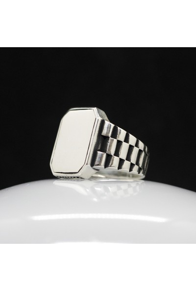 Taja925 Erkek Gümüş 925 Taşsız Yüzük