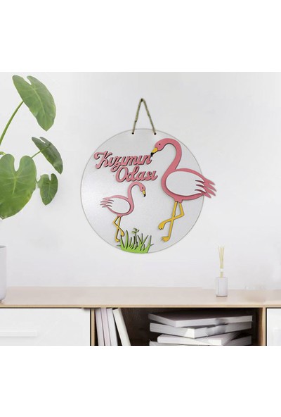 Bonvos Bebek Odası Kapı Süsü Pembe Flamingo Bebek Odası Duvar Dekoru Bonvos Bebek Odası Kapı Süsü Pembe Flamingo Bebek Odası Duvar Dekoru