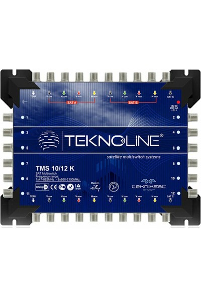 TEKNOLINE 10X12 KASKATLI MULTISWITCH UYDU DAĞITIM SANTRALI TEKNOLINE 10X12 KASKATLI MULTISWITCH UYDU DAĞITIM SANTRALI