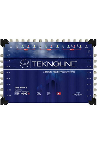 TEKNOLINE 14X16 SONLU MULTISWITCH UYDU DAĞITIM SANTRALI TEKNOLINE 14X16 SONLU MULTISWITCH UYDU DAĞITIM SANTRALI
