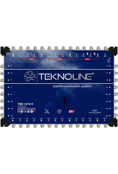 TEKNOLINE 14X16 KASKATLI MULTISWITCH UYDU DAĞITIM SANTRALI TEKNOLINE 14X16 KASKATLI MULTISWITCH UYDU DAĞITIM SANTRALI