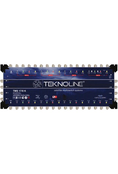 TEKNOLINE 17X8 KASKATLI MULTISWITCH UYDU DAĞITIM SANTRALI