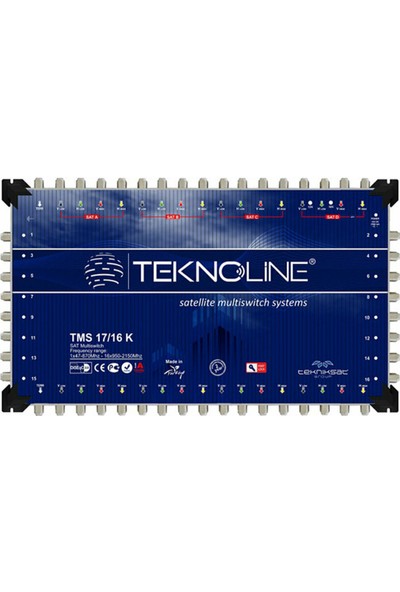 TEKNOLINE 17X16 KASKATLI MULTISWITCH UYDU DAĞITIM SANTRALI TEKNOLINE 17X16 KASKATLI MULTISWITCH UYDU DAĞITIM SANTRALI