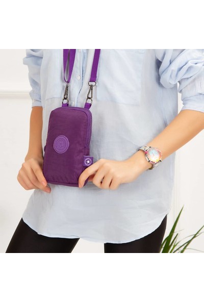 Newish Polo Krinkıl Kumaş Telefonluk Çanta