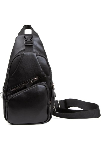 Newish Polo Yıkama Deri Klipsli Body Bag Ön Çanta