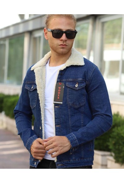 Moman Erkek Kürklü Kot Ceket