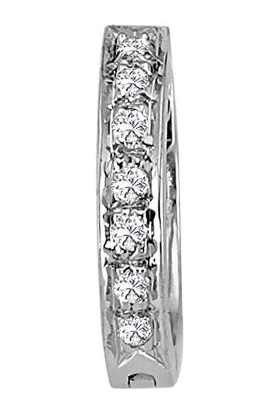 Sirius Pırlanta Taşlı Halka Erkek Küpesi