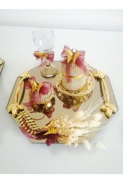 Brn Tasarım Damat Kahve Tepsi ve Nişan Tepsisi Brn Tasarım Damat Kahve Tepsi ve Nişan Tepsisi