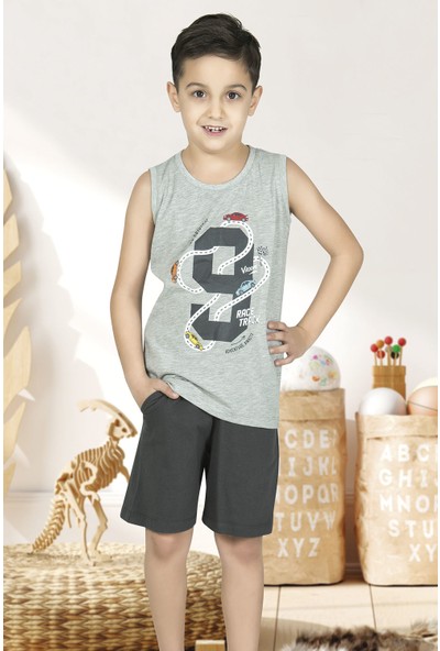 Özkan Underwear Özkan 31809 Erkek Çocuk Şortlu Pijama Takımı