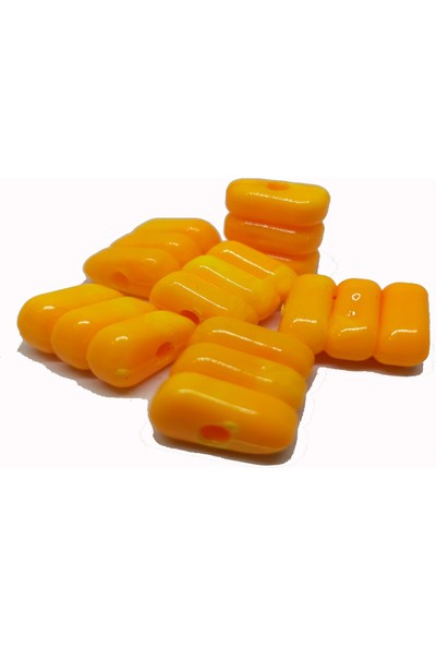 Sazan Rig 3 Lü Batan Mısır Boncuk Turuncu-Sarı ( Dar Delik)