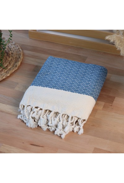 LaBaba Hasır Peştemal Petrol 90 x 190 cm. (Yıkanmış)