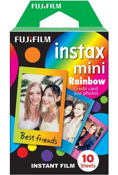 Fujifilm Instax Mini Rainbow 10'Lu Film