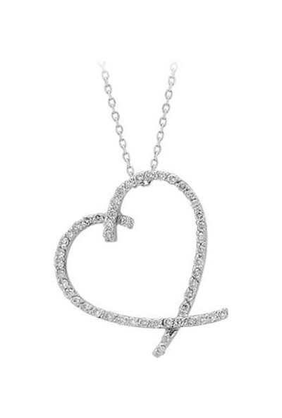 Sirius Pırlanta Kalp Kolye