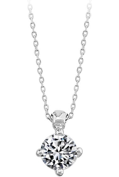 Sirius F Renk 0,30 Karat Pırlanta Tektaş Kolye 0404P0037