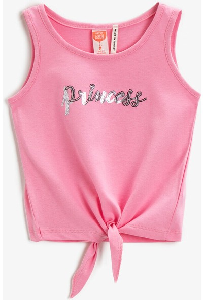 Koton Kids Prenses Baskili Atlet Pamuklu