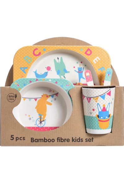 Mann Bamboo Çocuk Çatal Kaşık Tabak Seti (Yurt Dışından) Mann Bamboo Çocuk Çatal Kaşık Tabak Seti (Yurt Dışından)